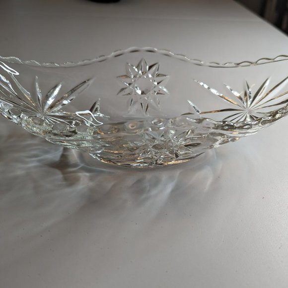 Dining | Vintage Anchor Hocking Starburst Cut Glass Bowl | Poshmark